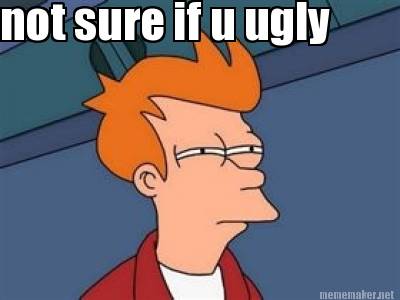 Meme Maker - not sure if u ugly Meme Generator!