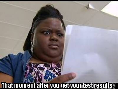 Meme Maker - That moment after you get your test results Meme Generator!