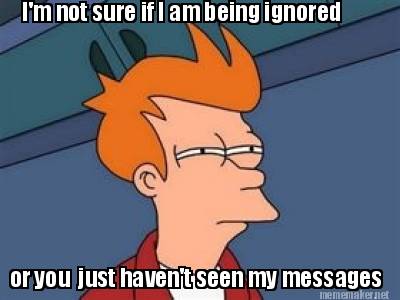 Meme Maker - I'm not sure if I am being ignored or you just haven't ...