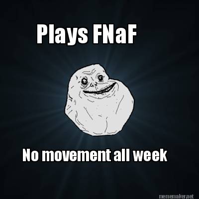 Meme Maker - Plays FNaF No movement all week Meme Generator!