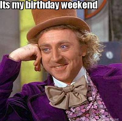 Meme Maker - Its my birthday weekend Meme Generator!