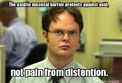 Meme Maker - The gastric mucosal barrier protects against acid, not ...