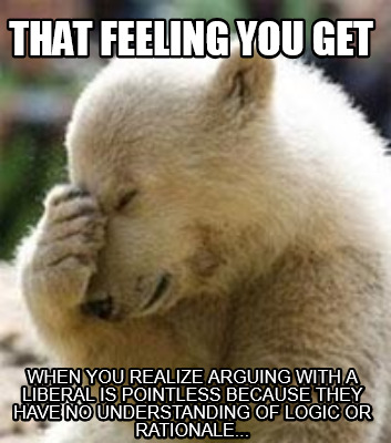 Meme Maker - That feeling you get When you realize arguing with a ...