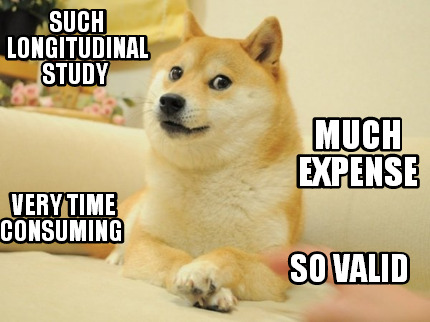 Meme Maker - such longitudinal study very time consuming much expense ...