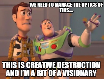 Meme Maker - We need to manage the optics of this.... This is creative ...