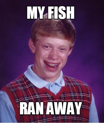 Meme Maker - my fish ran away Meme Generator!