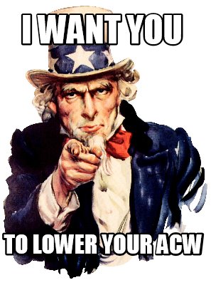 Meme Maker - I want you to lower your acw Meme Generator!