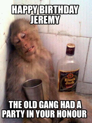 Happy Birthday Jeremy Memes Jeremy Birthday Card Etsy UK