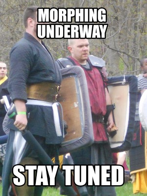 Meme Maker - Morphing underway Stay tuned Meme Generator!