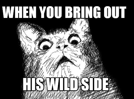 Meme Maker - when you bring out his wild side Meme Generator!