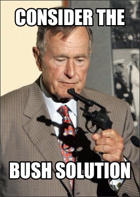 Meme Maker - Consider the Bush Solution Meme Generator!