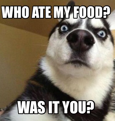 Meme Maker - Who ate my food? Was it you? Meme Generator!