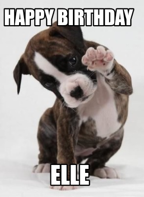 Meme Maker - Happy Birthday Elle Meme Generator!
