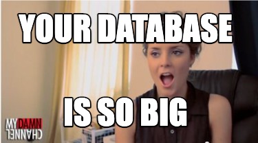 Meme Maker - Your database is so big Meme Generator!