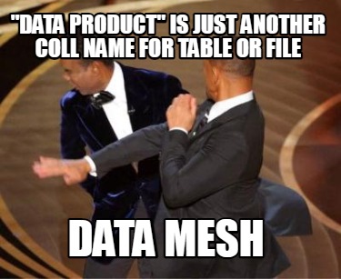 Meme Maker - "DATA PRODUCT" IS JUST ANOTHER COLL NAME FOR TABLE OR FILE ...