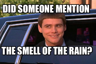 Meme Maker - Did someone mention The smell of the rain? Meme Generator!