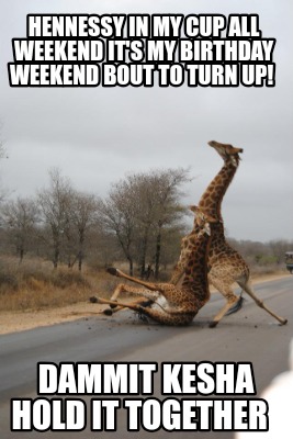 Meme Maker - HENNESSY IN MY CUP ALL WEEKEND IT'S MY BIRTHDAY WEEKEND ...