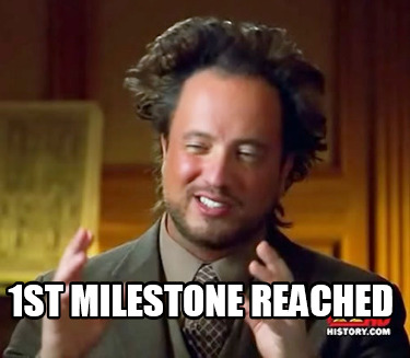 Meme Maker - 1st Milestone Reached Meme Generator!