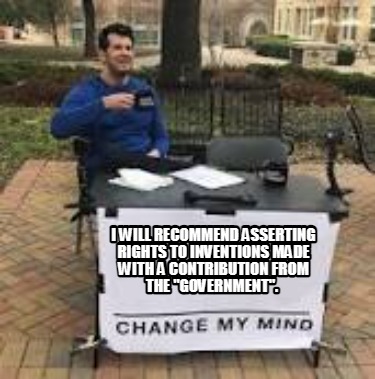Meme Maker - I will recommend asserting rights to inventions made with ...