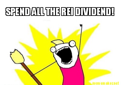 Meme Maker - SPEND ALL THE REI DIVIDEND! Meme Generator!